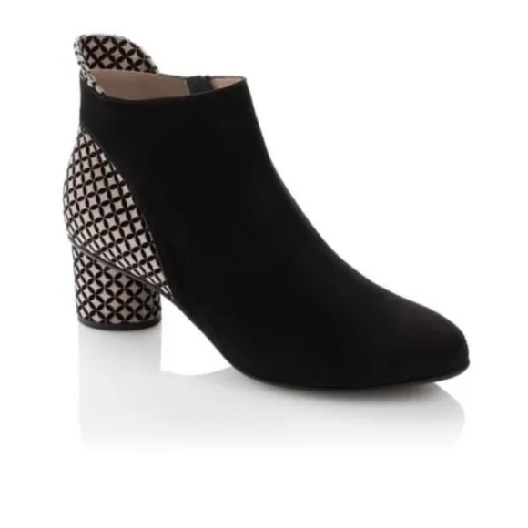 BeautiFeel | Shoes | Beautifeel Womens Dyna Bootie Black Suede Block ...